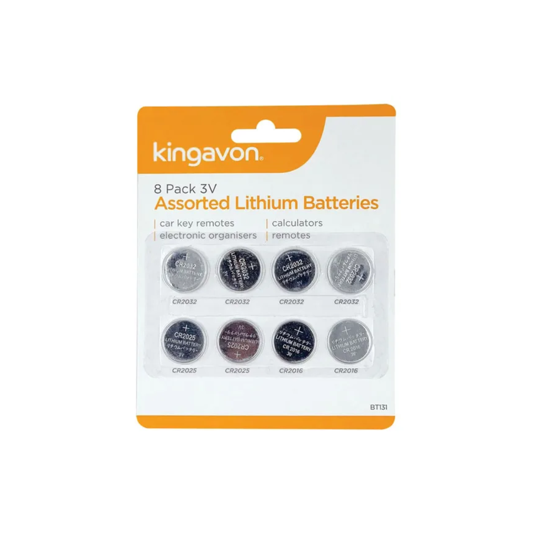 8 Pack of 3V Assorted Lithium Batteries – Caramarine