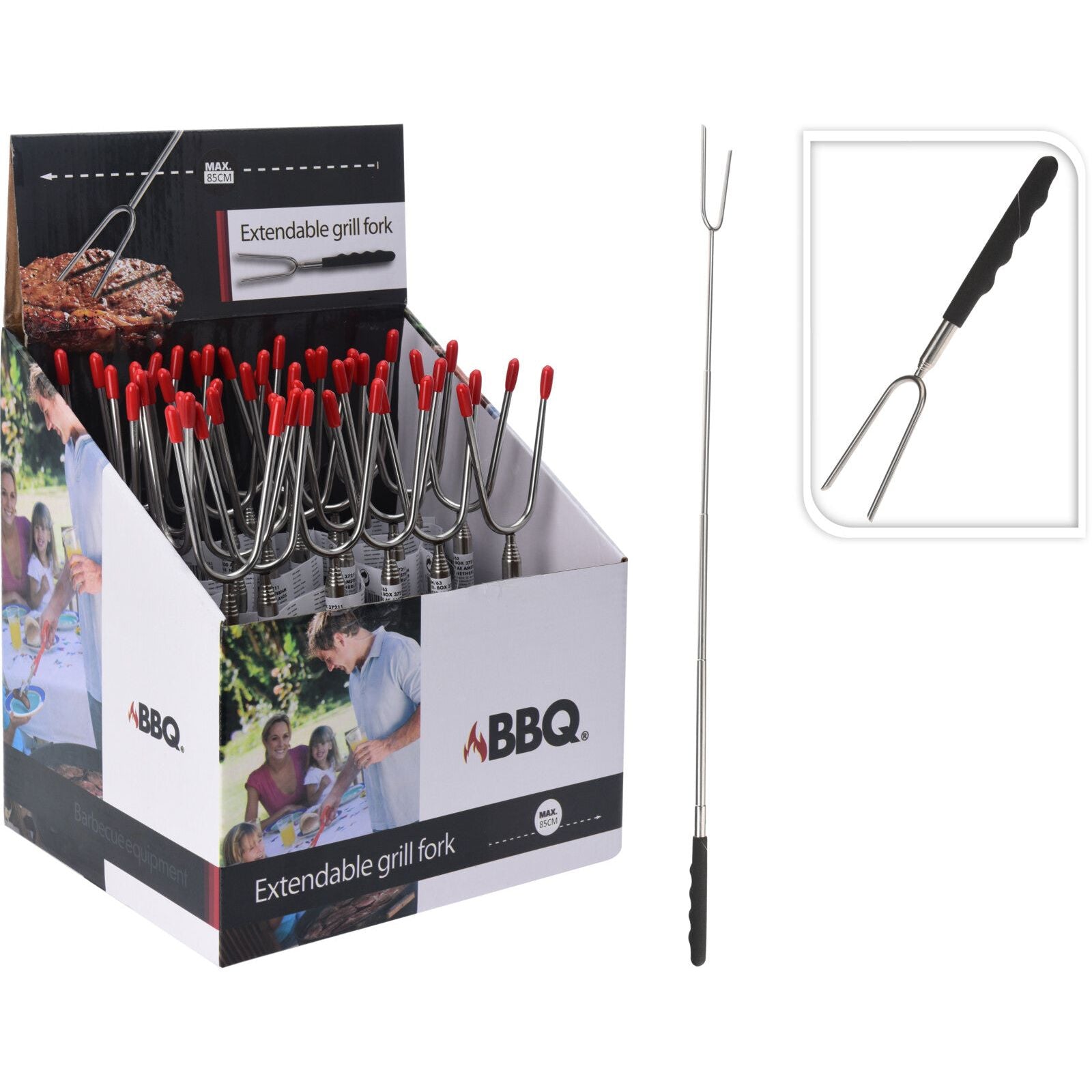 Extendable Grill Fork Display of 24 – Caramarine